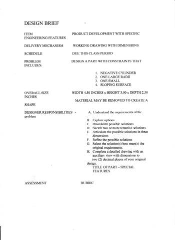 DESIGN BRIEF Handout :: Resources :: California Educators Together