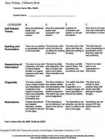 Rubric-Children's Book :: Resources :: California Educators Together