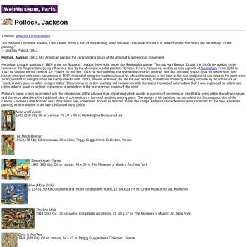 Jackson Pollock Bio and Work :: Resources :: California Educators Together
