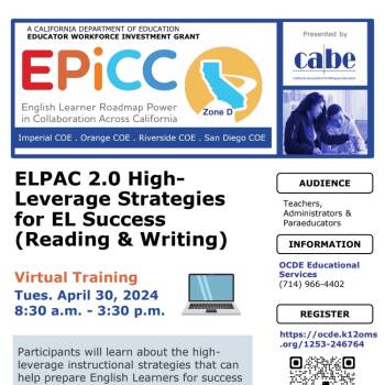 ELPAC 2.0 - High Leverage Strategies for English Learner Success ...