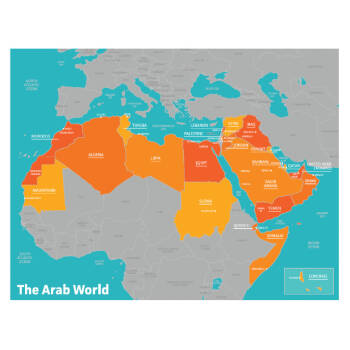 Lesson 3 Handout: Arab World Map :: Resources :: California Educators ...