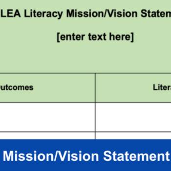Step 1: LEA Literacy Mission and Vision Statements :: Resources ...