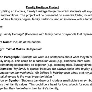 Family Heritage Project Information :: Resources :: California ...
