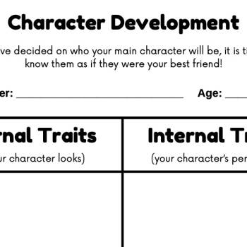 Narrative Writing Character Development Worksheets :: Resources :: California Educators Together
