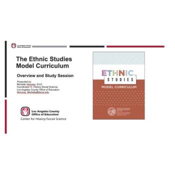 Ethnic Studies Model Curriculum Overview Presentation :: Resources ...