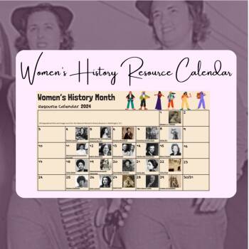 Women's History Month Resource Calendar 2024 :: Resources :: California ...