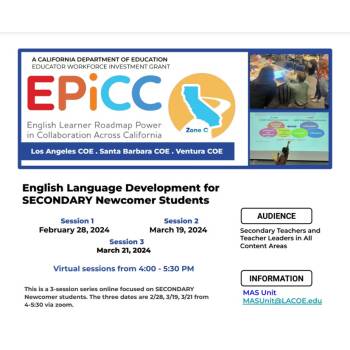 English Language Development for SECONDARY Newcomer Students ...