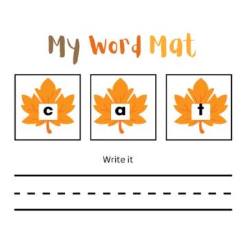 Building Word Mat - Leaves :: Resources :: California Educators Together