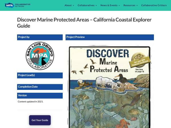 Discover Marine Protected Areas – California Coastal Explorer Guide ...
