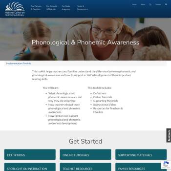 National Center on Improving Literacy (NCIL) Phonological and Phonemic ...