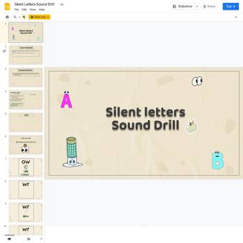 Silent letters Sound Drill :: Resources :: California Educators Together