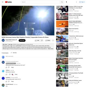 NASA Astronaut Jessica Meir Explains Gravity! :: Resources :: California Educators Together