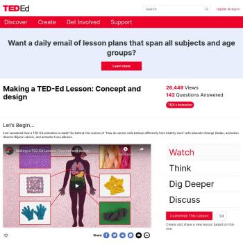 Making a TED-Ed Lesson: Concept and design :: Resources :: California ...