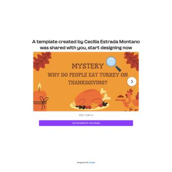 Why do people eat turkey on thanksgiving? Activity :: Resources ...