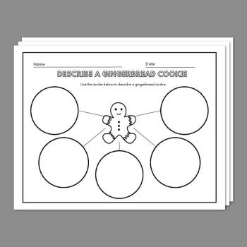 Describe a Gingerbread Cookie Bubble Map PDF :: Resources :: California ...