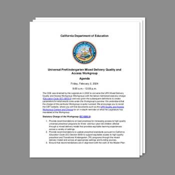 February 2024 UPK Mixed Delivery Quality and Access Workgroup Meeting ...