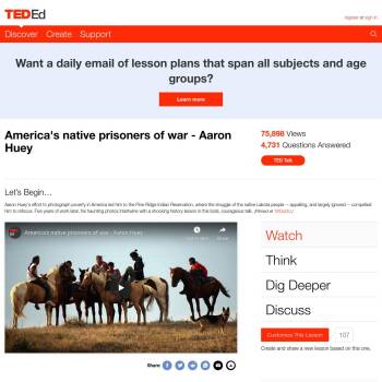 America’s native prisoners of war - Aaron Huey :: Resources ...