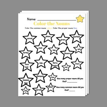 Common Vs. Proper Noun Coloring :: Resources :: California Educators ...