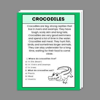 Crocodile Worksheet :: Resources :: California Educators Together