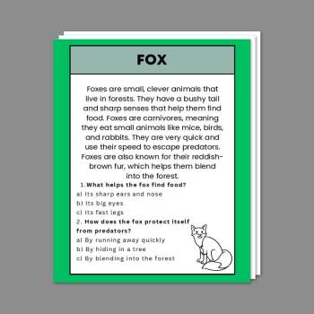 Fox Worksheet :: Resources :: California Educators Together