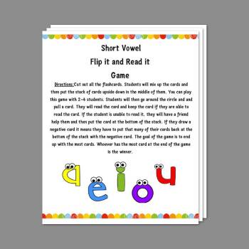 Short Vowel Game :: Resources :: California Educators Together