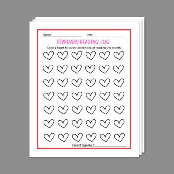 February Reading Log (coloring) :: Resources :: California Educators ...