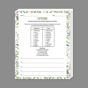 Spring Sentence Revising :: Resources :: California Educators Together