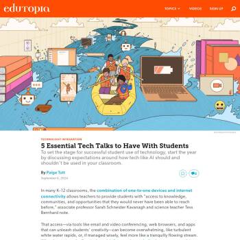 Edutopia - 5 Essential Tech Talks to Have With Students :: Resources ...