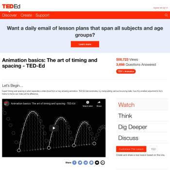 Animation basics: The art of timing and spacing - TED-Ed :: Resources ...