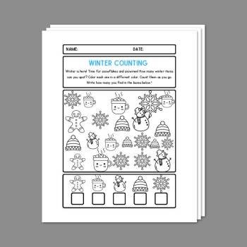 Winter Counting Worksheet :: Resources :: California Educators Together