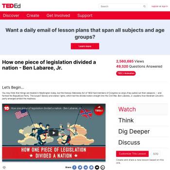 How one piece of legislation divided a nation - Ben Labaree, Jr ...