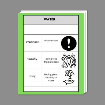 Water Worksheet :: Resources :: California Educators Together
