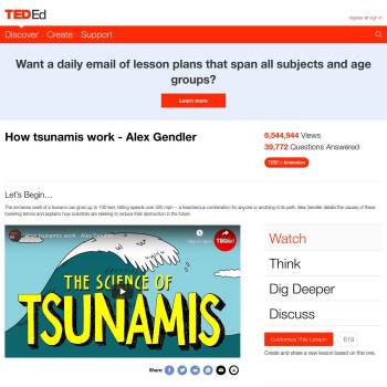 How tsunamis work - Alex Gendler :: Resources :: California Educators ...