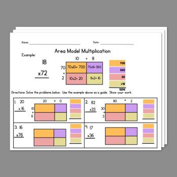 Area Model Multiplication :: Resources :: California Educators Together