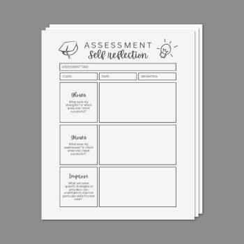 Assessment Feedback/ Self Reflection :: Resources :: California ...