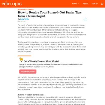 How to Rewire Your Burned-Out Brain: Tips from a Neurologist ...