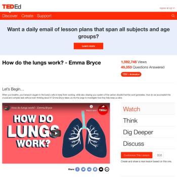 How do the lungs work? - Emma Bryce :: Resources :: California ...