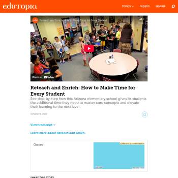 Reteach and Enrich: How to Make Time for Every Student :: Resources ...