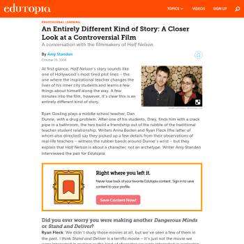 An Entirely Different Kind of Story: A Closer Look at a Controversial Film :: Resources ...