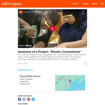 Anatomy of a Project: “Kinetic Conundrum” :: Resources :: California ...
