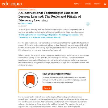 An Instructional Technologist Muses on Lessons Learned: The Peaks and ...