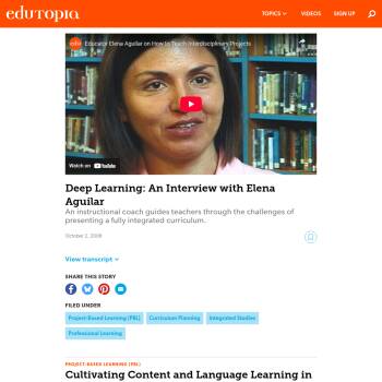 Deep Learning: An Interview with Elena Aguilar :: Resources :: California Educators Together
