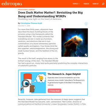 Does Dark Matter Matter?: Revisiting the Big Bang and Understanding ...