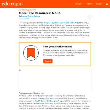 More Free Resources: NASA :: Resources :: California Educators Together