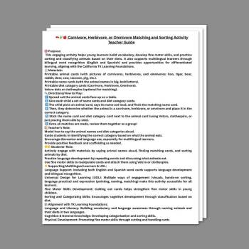 🥩🌿🍎 Carnivore, Herbivore, or Omnivore Matching and Sorting Activity ...