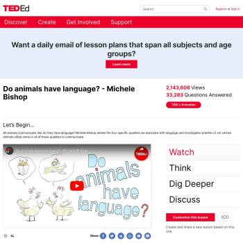 Do animals have language? - Michele Bishop :: Resources :: California ...