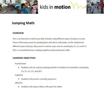 Jumping Math : Lesson Plan :: Resources :: California Educators Together