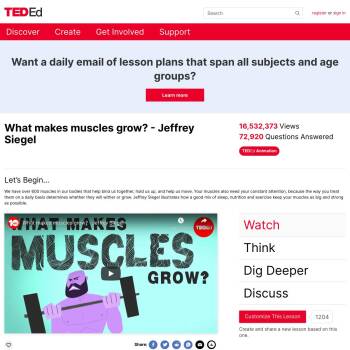 What makes muscles grow? - Jeffrey Siegel :: Resources :: California ...