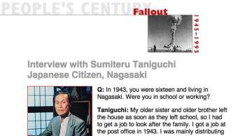 Fallout, Eyewitness Interview: Sumiteru Taniguchi :: Resources ...