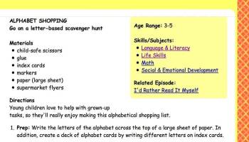 Alphabet Shopping :: Resources :: California Educators Together